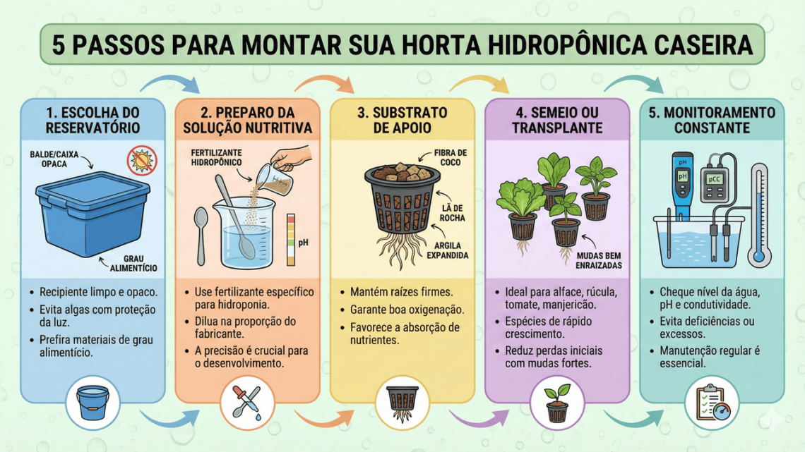 Horta sem terra e sem sujeira, veja como plantar na água e colher ...