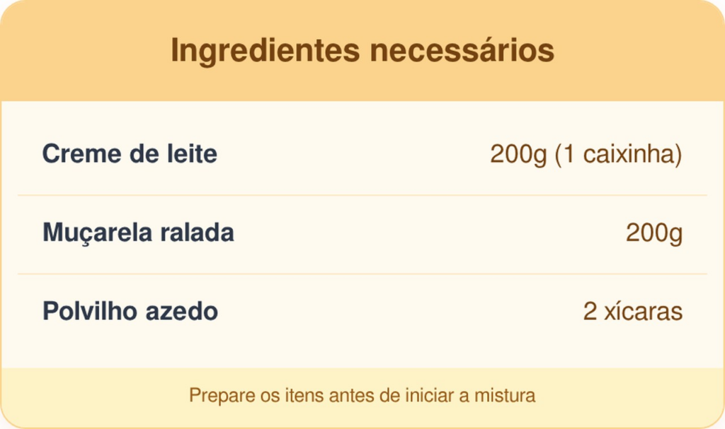 Pão de queijo caseiro com 3 ingredientes fica macio por dentro e ...